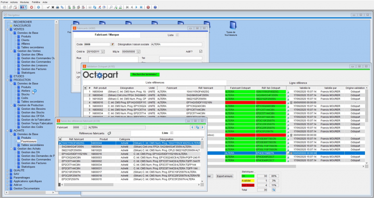 Achats – Excalibur ERP par OC2I