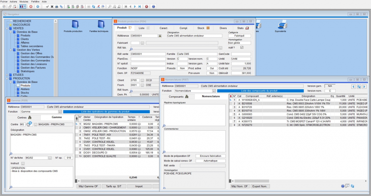 Production – Excalibur ERP par OC2I