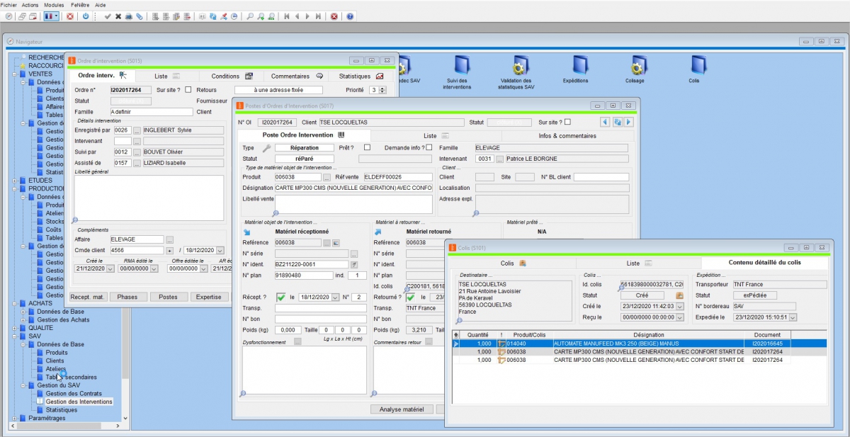 SAV – Excalibur ERP par OC2I